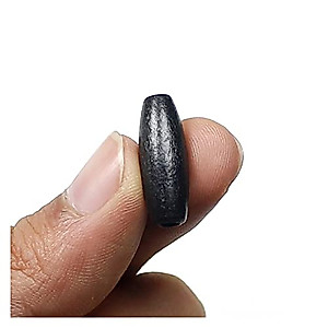 Kigauru Bead Charms 20/50pcs Natural Olive Shape Loose Wood Beads Coffee/Black Handmade Wooden Puzzle Prayer Long Spacer Beads DIY Jewelry Making DIY Pendants