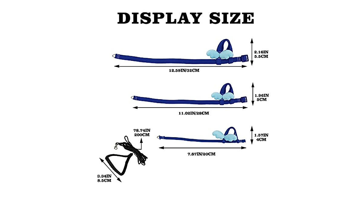 Budgerigar Harness & Leash - Adjustable, Anti-Bite for Safe Outdoor Walks