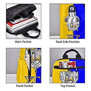 Sigma Gamma Rho Laptop Backpack, Lightweight Multifunctional College Laptop School Bag Sister Backpack Gift