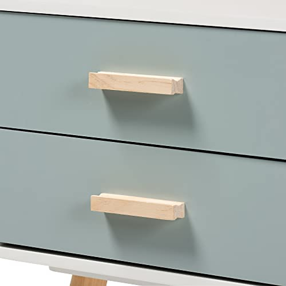 Baxton Studio Giles Nightstands, Oak Brown/Multi-Colored