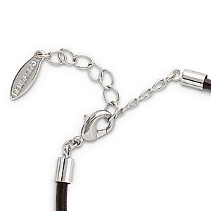 DEMDACO Cross Giving Metallic 7 inch Zinc Alloy Metal and Leather Bracelet