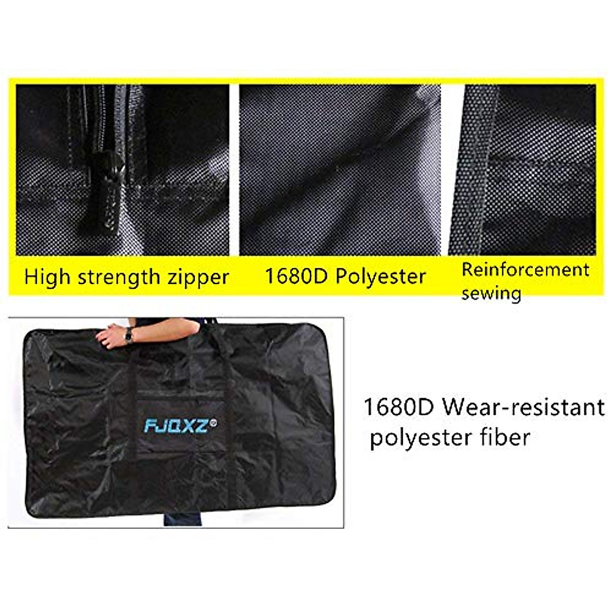 Amomo Folding Bike Travel Bag Foldaway Bicycle Transport Carrying Case for 26-29 inch Folding Bike