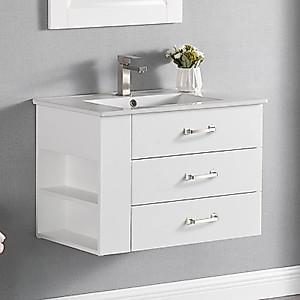 Asidrama 10 Pack 3.75 Inch(96mm) Brushed Satin Nickel Kitchen Cabinet Handles, Cabinet Pulls Kitchen Cabinet Hardware for Cupboard Drawer Pulls