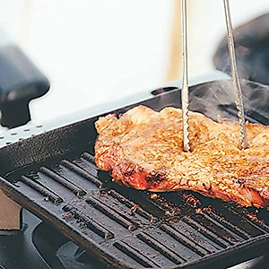 APAINI Outdoor Camping Portable Cast Iron Folding Beef Pan Frying Pan Grill Pan Barbecue Utensils