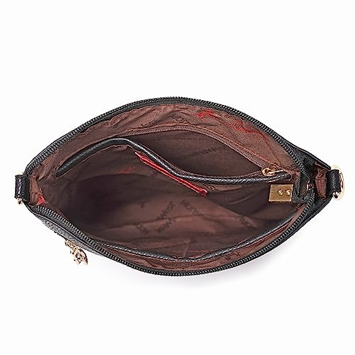 Montana West Crossbody Bag with Wide Guitar Strap Small Cross Body Bag Purses Shoulder Handbag for Women MWC-042ABK