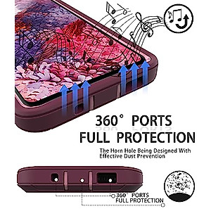 Guirble for Samsung Galaxy S20 Case,Shockproof Dropproof Galaxy S20 Case,Heavy Duty Protective for Samsung S20 Case 6.2 Inch (Purple/Pink)