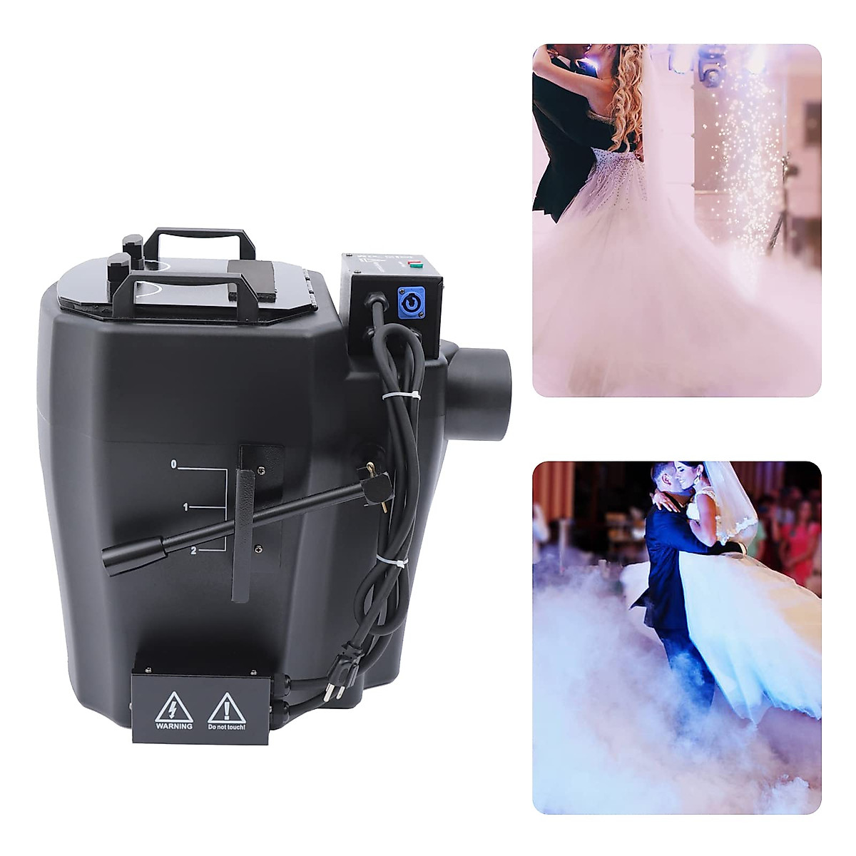 Dry Ice Fog Machine Smoke Machine Low Lying Fog Machine with Tube for Indoor Outdoor Stage Wedding Party Club DJ Stage Effect Dry Ice Machine (6000W)