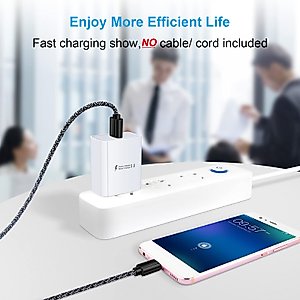 Quick Charge 3.0 Wall Charger Block Plug,USB Cube Power Adapter Fast Charging Block for Samsung Galaxy S24 S23FE A15 A25 A14 A13 A54 S22 S21 S10 S9 S8 A20 A12 A53 A03S A04S A51 A52 A24 A23 A34,Note 20