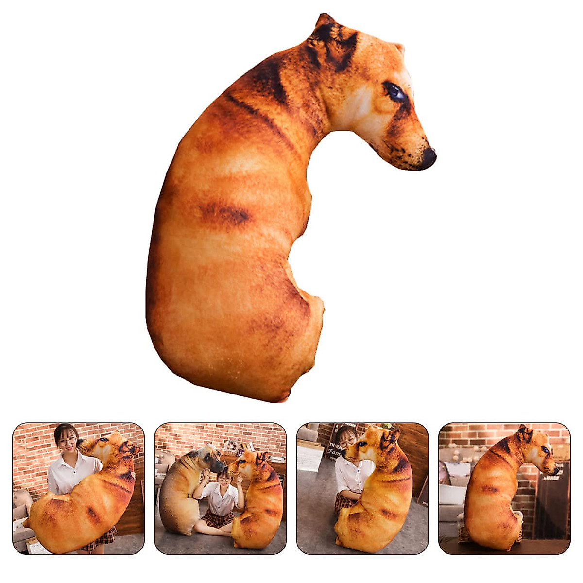 Toyvian Home Decor Home Decor Sunflower Decor Big Hugging Pillow Dog Plush Pillow Dog Hugging Pillow Dog Plush Pillow Large Dog Stuffed Animal Pillow Sunflower Decor Sunflower Decor