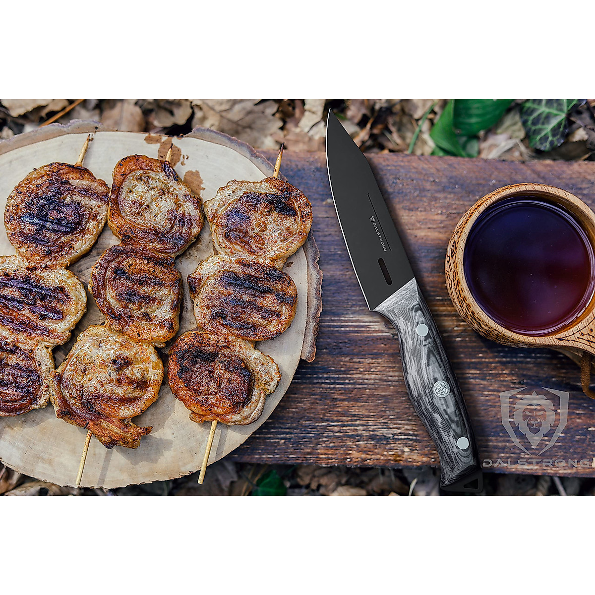 Dalstrong Paring Knife - 4 inch - Delta Wolf Series Knife - Ultra-Thin & Zero Friction Blade - HC 9CR18MOV Steel - Black Titanium Nitride Coating - G10 Camo Handle Kitchen Chef Knife - Leather Sheath