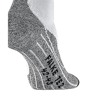 FALKE Men's TE2 Tennis Socks, Breathable Quick Dry, Mid Calf, Medium Cushion, Stabilizing High Protection Sock, White (White-Mix 2020), 10.5-11.5, 1 Pair