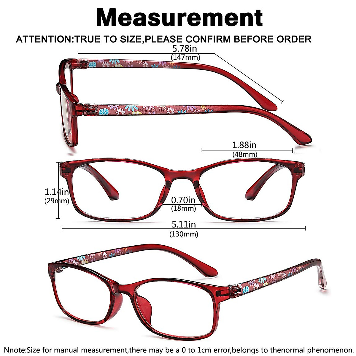 EYEURL Reading Glasses for Women Blue Light Blocking - 2 Pack Computer Readers Choose Your Magnification +2.25