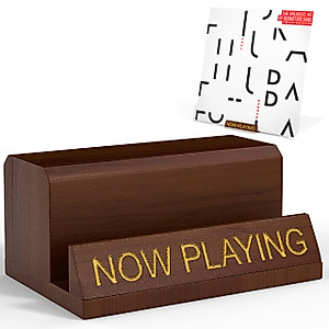 Now Playing Vinyl Record Stand | Vinyl Record Holder Display | Wood Records Storage Stands for Albums | Now Spinning Vinyl Accessories Rack