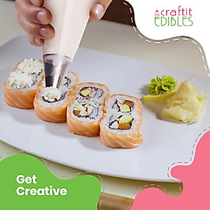 Extra Large Piping Bags 21 Inch Disposable Piping Bag - 80 Heavy Duty Durable Extra Wide + 2 Ties – Bakers Choice Microwaveable Large Pastry Bags Set - Icing Piping Bags by Craftit Edibles