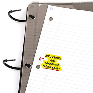 Five Star Flex Hybrid NoteBinder, 1 Inch Binder with Tabs, Notebook and 3-Ring Binder All-in-One, Blue (29328AD2)