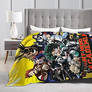 Anime Super Soft Cozy Blanket Warm Comfort Blanket Bed Cover for Teen Boys Sofa Dormitory 50x40 Inch