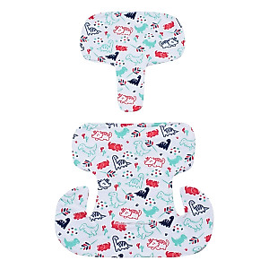 JYOKO Kids Cover Liner Made Cottton for car seat Compatible with Reducer Graco 4Ever (Dino Party)