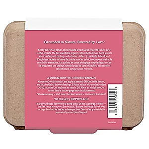 Earth Mama Booby Tubes | Gel-Free Hot & Cold Compress Nursing Packs for Breastfeeding & Tender Breasts, 4.2-Ounce