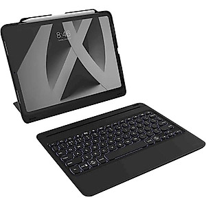 ZAGG Rugged Book Go - Durable Case and Bluetooth Keyboard for Apple 11-inch iPad Pro (Generation 1 ONLY) - Black