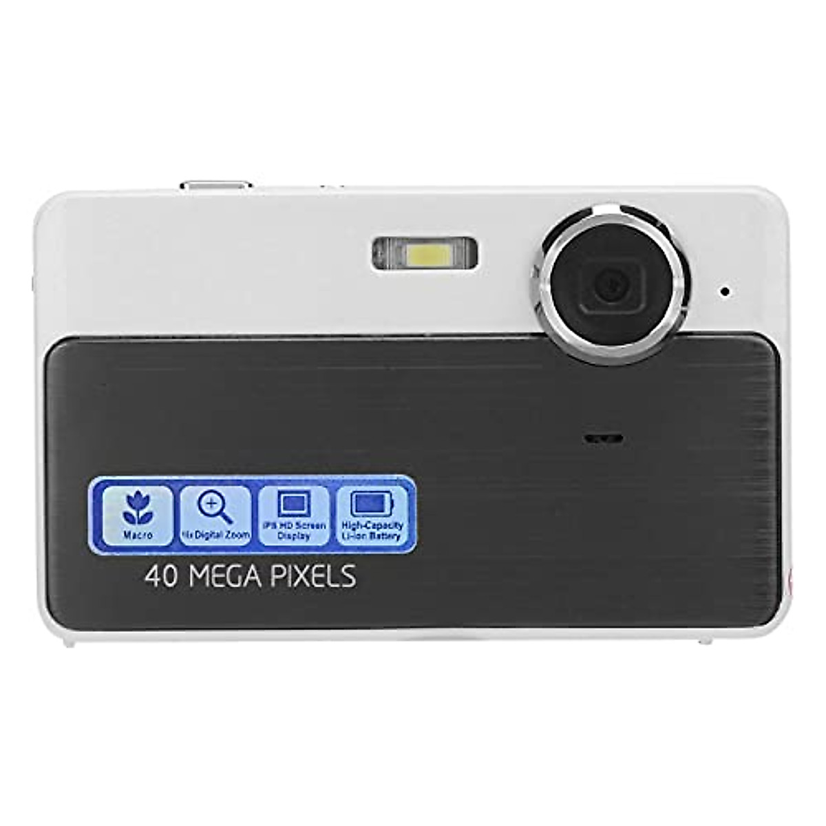 PUSOKEI Digital Camera for Kids, Small Digital Camera with 16x HD Digital Zoom 32GB, 2.4 Inch IPS Screen Mini Video USB Rechargeable Camera(Black)