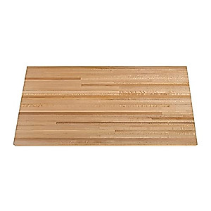 CONSDAN Butcher Block Counter Top, USA Grown Hard Maple Solid Hardwood Countertop, Washer/Laundry Countertop, Table Top, Polished, Prefinished with Food-safe Oil, 1.5" Thickness, 72" L x 25" W