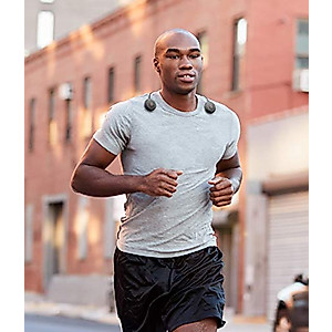 Zulu Audio Magnetic Wearable Bluetooth Speakers (Black) for Running, Bicycling, Hiking, with Microphone