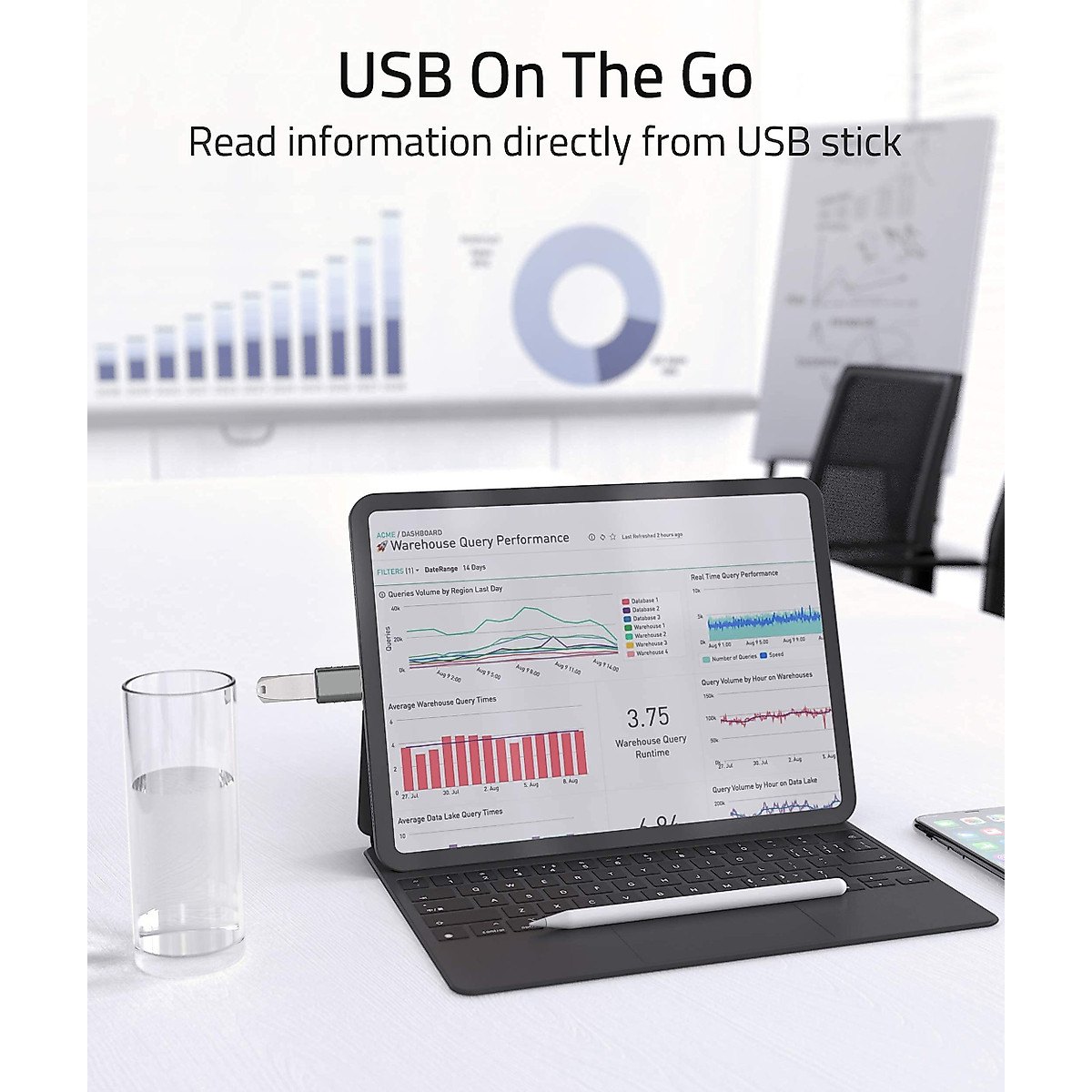 Syntech USB C to USB Adapter, USB C Male to USB 3 Female Adapter Compatible with iPad Pro 2021, MacBook Pro 2020 and More