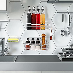 Lonelli 3 Pack Shower Caddy Bathroom Organizer Storage Shelves NO NAIL, NO DRILL SUS304 Stainless Rustproof Bathroom, Kitchen Organizers and Storage Shower Shelves With Razor Holders