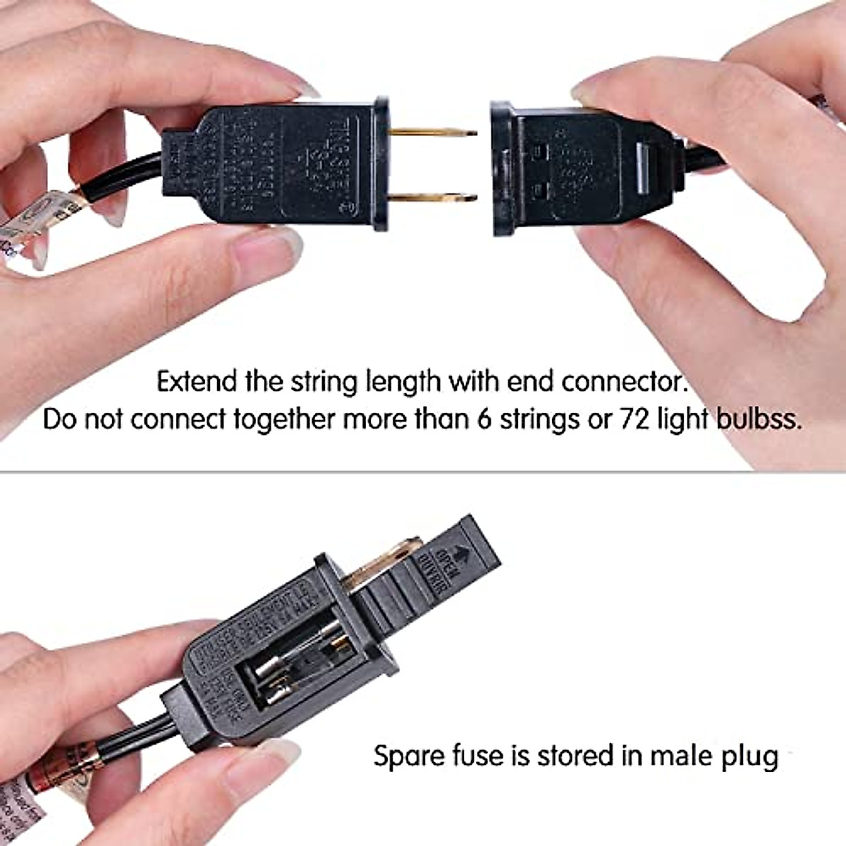 Outdoor Lantern String Lights Cafe Lights 20Feet with 12 Clear G40 Bulbs and Vintage Metal Lamp Shades, Indoor Outdoor Lights for Patio Yard Decor Garden Gazebo Backyard Hanging Decorations, Black