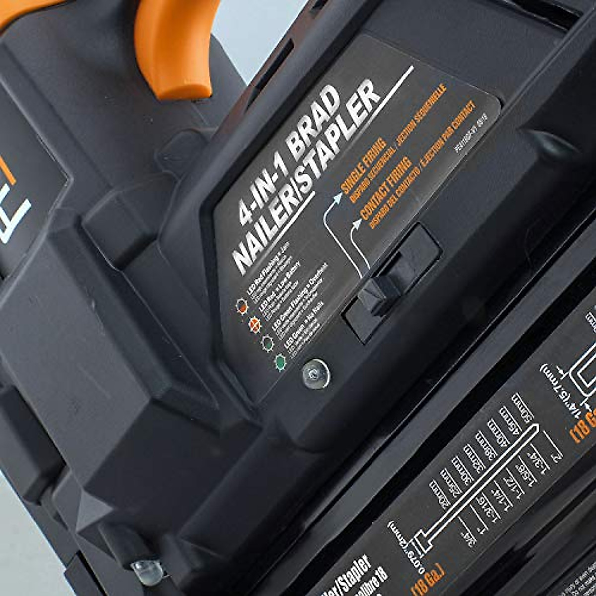 Freeman PE4118GF 20 Volt Cordless 4-in-1 18-Gauge 2" Flooring Nailer/Stapler Kit with Lithium-Ion Batteries, Charger, Case, and Fasteners (1000 Count)