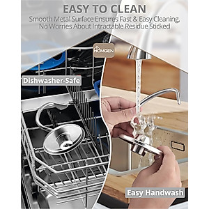 Dough Hook for Kitchenaid Mixer, HOMGEN Original Stainless Steel Spiral Dough Hook Attachment Fit for 4.5-5 QT Bowl Tilt-Head Stand Mixers Rustproof Bread Dough Hook Attachment Support Dishwasher Safe