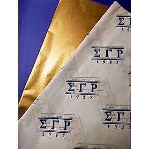 Sigma Gamma Rho Gift Paper, Ten (10) X-Large Sheets (Gift bag not included)