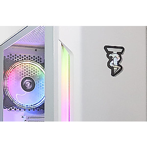 ViprTech Prime Gaming PC Computer Desktop - Intel Core i5 3rd Gen, GeForce GTX 750 4GB, 16GB RAM, 1TB HDD, WiFi, RGB Lighting, Windows 10 Pro, Streaming, Editing, White