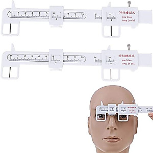 2 Pack Pupil Distance Ruler PD Ruler Pupil Distance Meter Eye Ophthalmic Tool Measure Optical Vernier PD Ruler