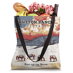Yellowstone Dutton Ranch Montana Design Tote Bag