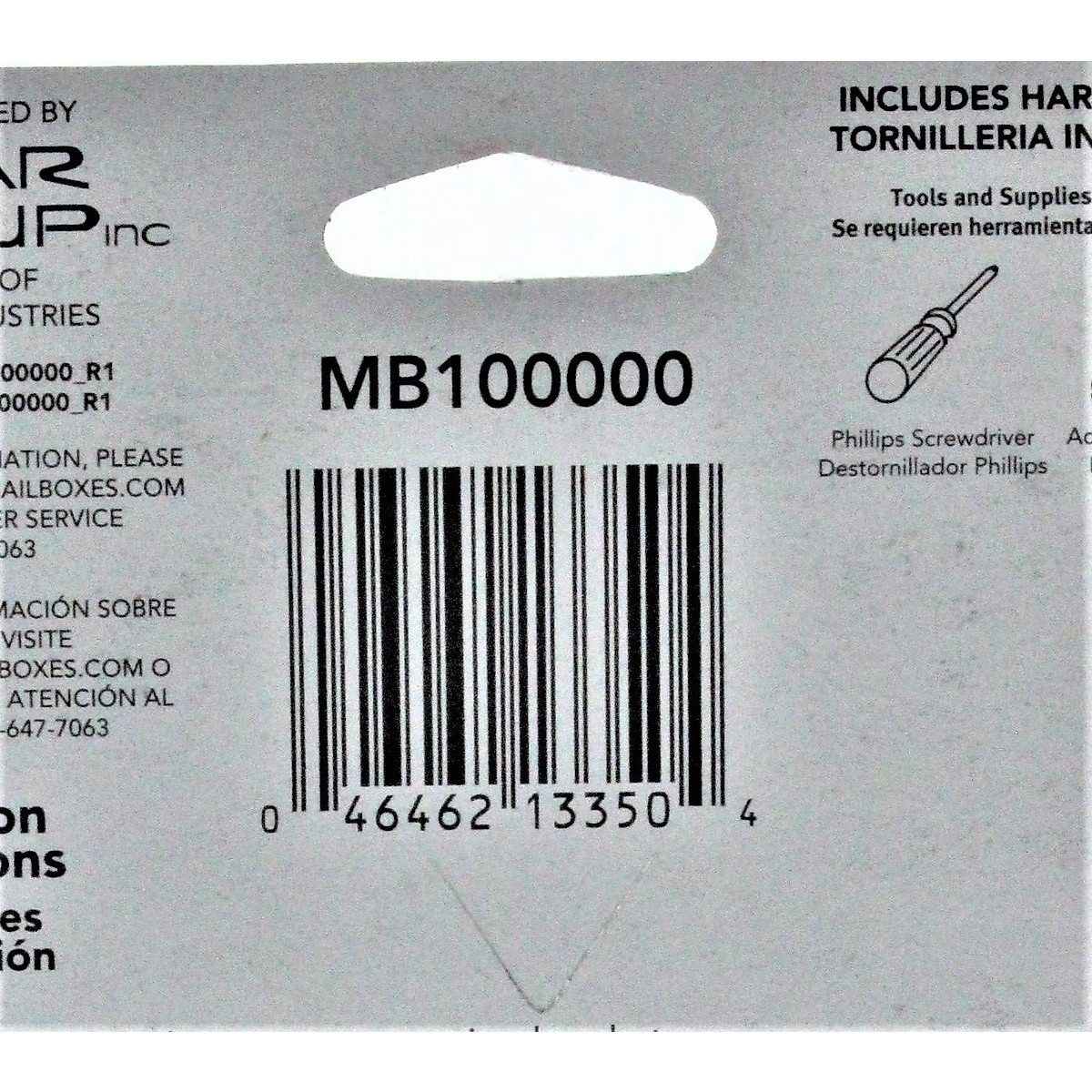 Gibraltar Mailboxes Galvanized Steel, Mailbox Mounting Bracket, MB100000