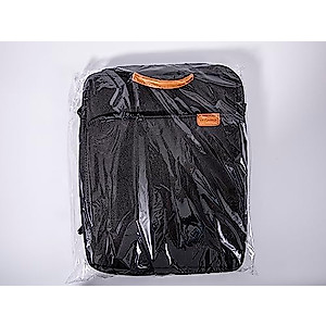 MoKo 13.3-14 Inch Laptop Sleeve Bag Fits MacBook Pro 13" M2 2022/Pro M1 Pro/M1 Max 14.2 2021, MacBook Air 13.6" M2 2022, Tab S8 Ultra 14.6", Handle Carrying Case with Shoulder Strap, Black & Gray