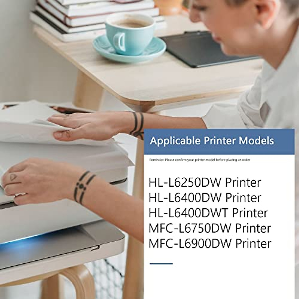 SAOUOT TN890 UItra High Yield Toner Cartridge TN-890 Compatible Replacement for Brother TN890 Toner HL-L6250DW L6400DW L6400DWT MFC-L6750DW L6900DW Printer 2-Pack Black