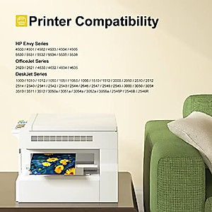 61XL Black Ink Cartridges High Yield Replacement for HP 61XL Ink Work with Envy 4500 5530, Deskjet 2540 1056 1510 1000 1010, Officejet 4630 2620 4635 Series Printer (2 Black)