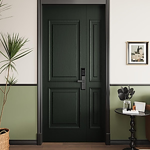 CRE8TIVE Dark Green Wood Contact Paper for Cabinets Faux Wood Wallpaper Peel and Stick Wood Grain Contact Paper Self Adhesive Removable Wood Vinyl Wrap for Bedroom Countertops Lockers Shelves 12"x80"