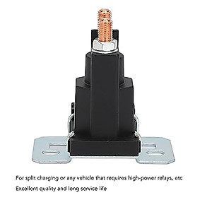 Starter Solenoid, Quick Response Sealed Lawn Mower Starter Relay Solenoid 200A Easy to Install Terminal Post Type Long Service Life ABS Brass Forklifts (24V)