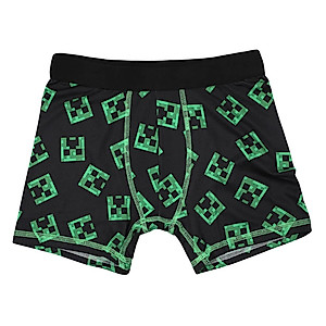 Minecraft Building Video Game 5pk Boys Boxer Briefs Set- Size 4 Black