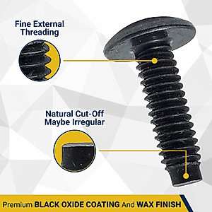 RackGold 10-32 Rack Screws 100 Pack-USA Made