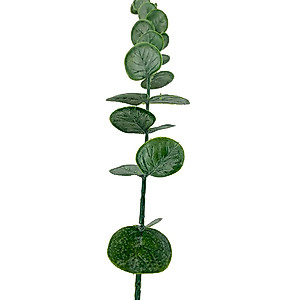 Fawoert 10Pcs Artificial Eucalyptus Leaf Stem, Gray-Green Artificial Plant Branches for Home Garden Core Wedding Decoration.