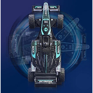 BMFHJEQ F1 Remote Control Car, Mini High-Speed F1 RC Racing, 20KM/H 4WD Electric High Speed Car, Double Speed Adjust Off-Road Drift Remote Control Toys Cars for Boys Girls (Blue)