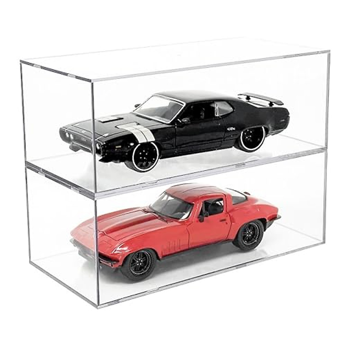 THE ORIGINAL BALLQUBE Race Car Display Case 1:24 Scale Die Cast Display Case Die Cast Box Square Clear Memorabilia Die Cast Race Car Holder
