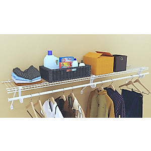 ClosetMaid 5632 Super Slide Ventilated Shelf Kit With Closet Rod, 6' by 12", White