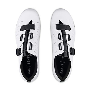 Fizik mens Tempo Overcurve Cycling Shoe, White Black, 5.5 US