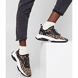 Steve Madden Women's Myles Sneaker, Leopard, 7.5