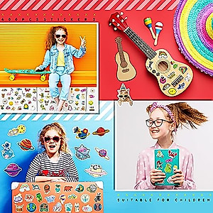 800Pcs Water Bottle Stickers, Stickers for Kids, Vinyl Waterproof Cool Scrapbook Stickers Pack for Laptop Skateboard Computer Guitar, Mixed Colorful Stickers for Teens Kids Boys Girls
